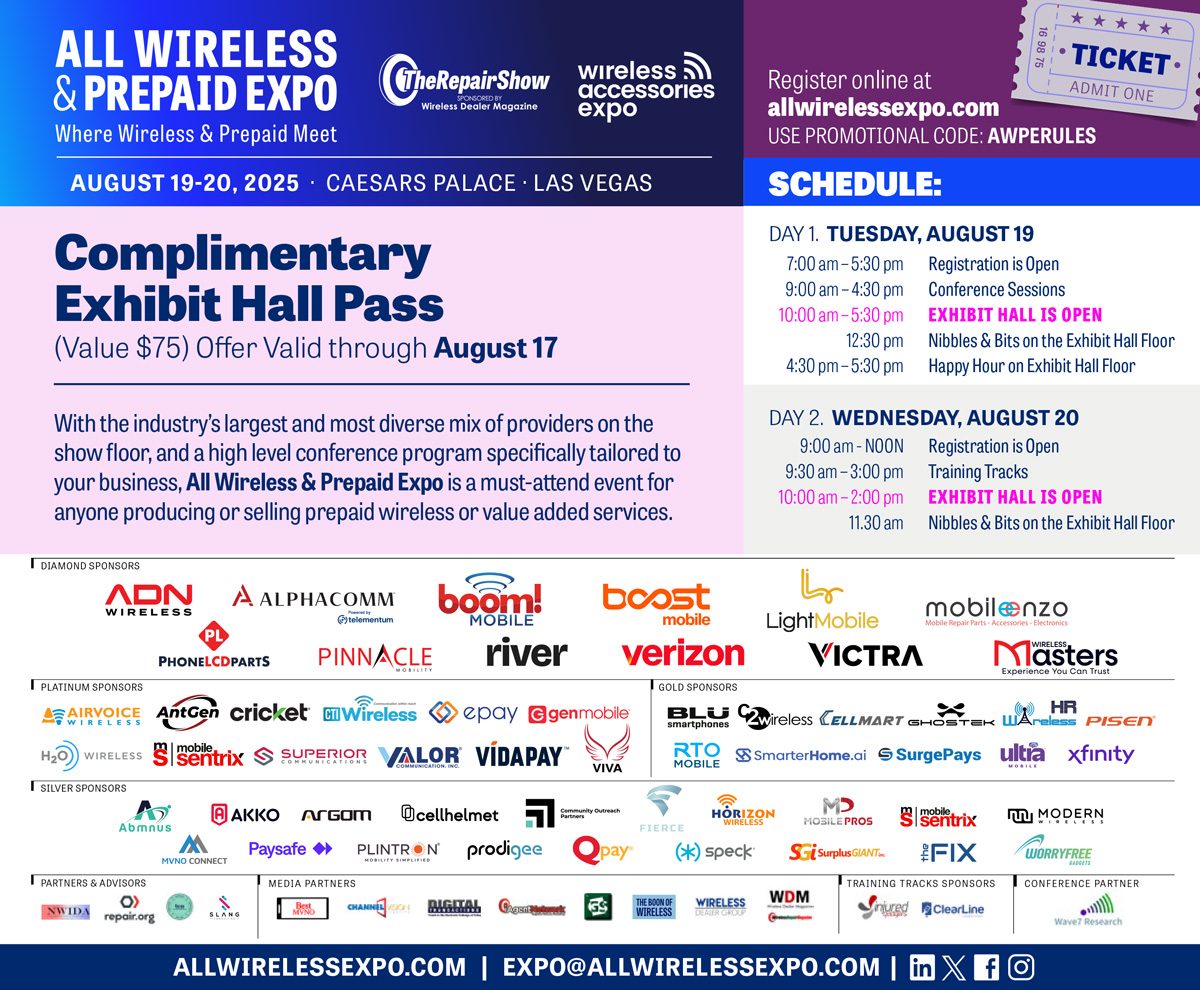 Complimentary Exhibit Hall Pass | All Wireless & Prepaid Expo 2024